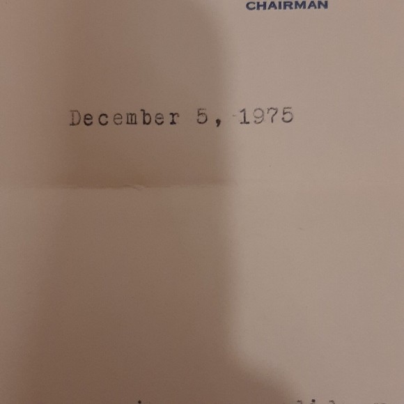 Source Unknown | Other | Vintage 975 Signed Letter Representative H ...